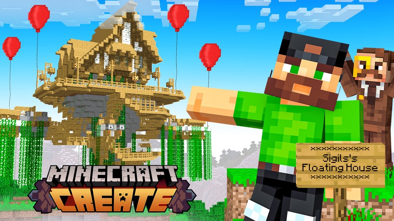 Building a NEW SECRET BASE in Minecraft Create - YouTube