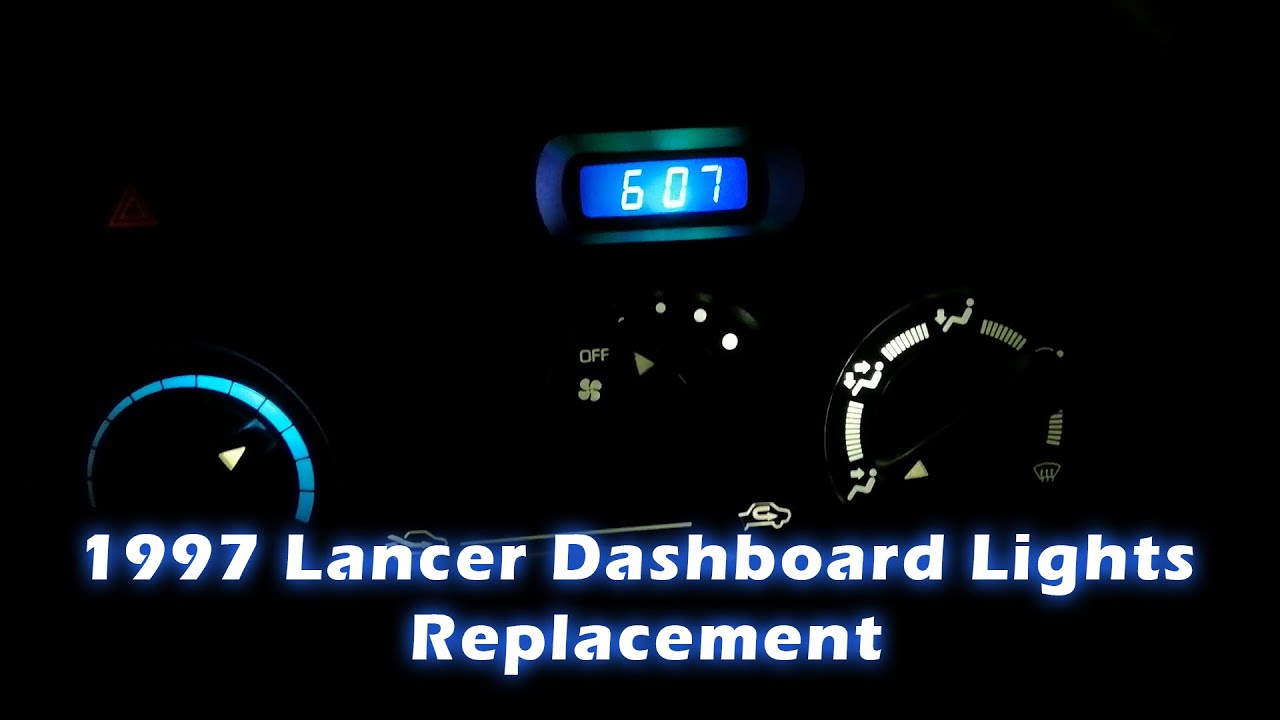 Changing 97 Lancer Dashboard and Clock Lights to LED | TAGALOG - YouTube