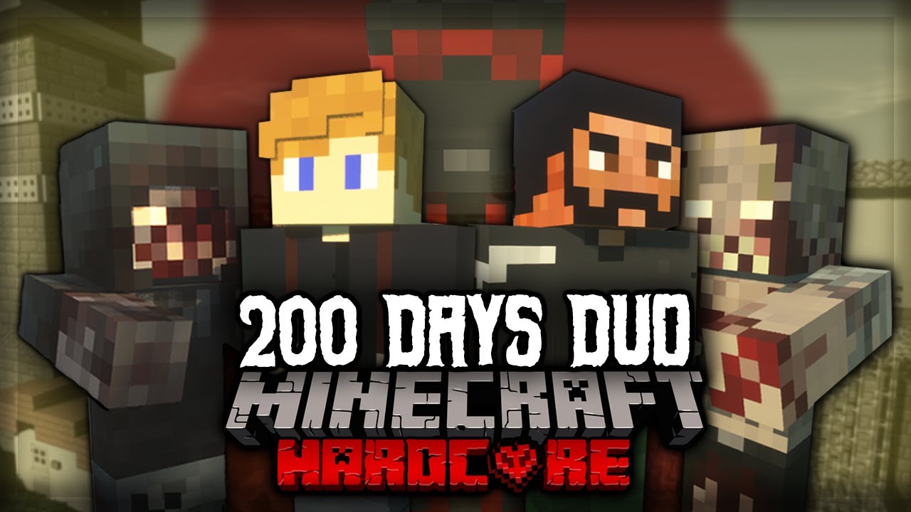 We Spent 200 Days in a Zombie Apocalypse in Minecraft | Duo Edition ...
