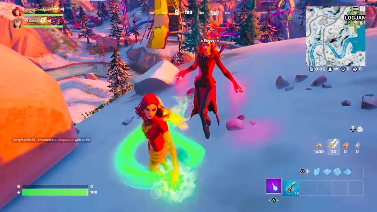 Scarlet Witch & Dark Phoenix in Fortnite - YouTube