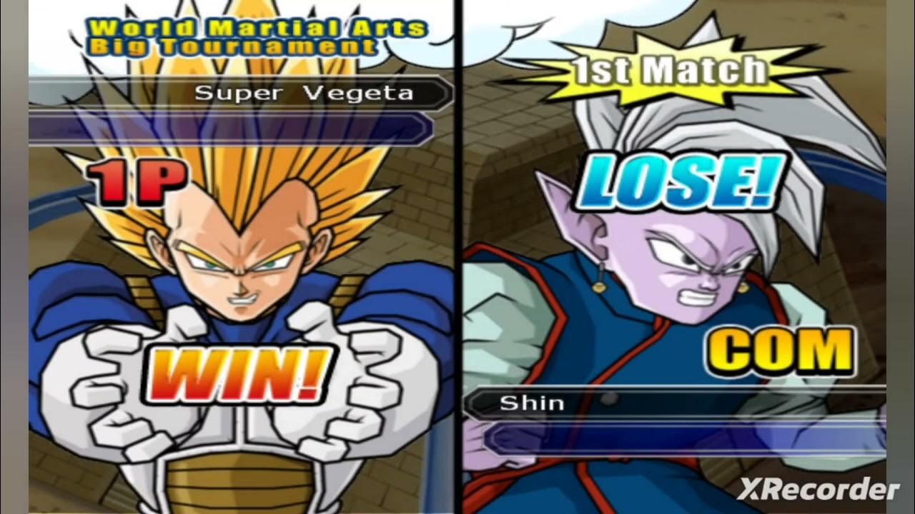 dragon Ball z budokai tenkaichi 2 the martial tournament mode as ssj 2 vegeta - YouTube
