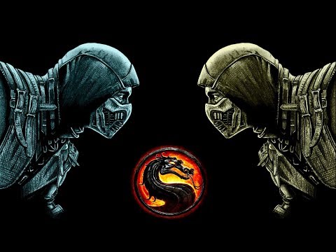 SUB-ZERO vs SCORPION - MORTAL KOMBAT X - Mirror Drawing