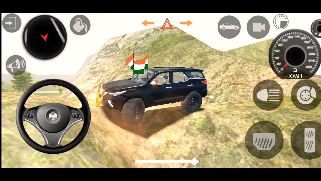 Fortuner Off roading || Indian Cars Simulator 3d 🤩 || Fortuner driving ...