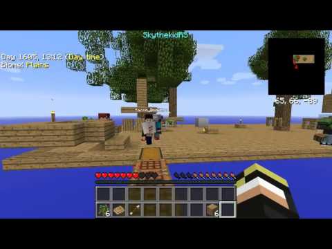 Minecraft Modded Sky Factory 2 GIANT RUBBER TREES ! - YouTube