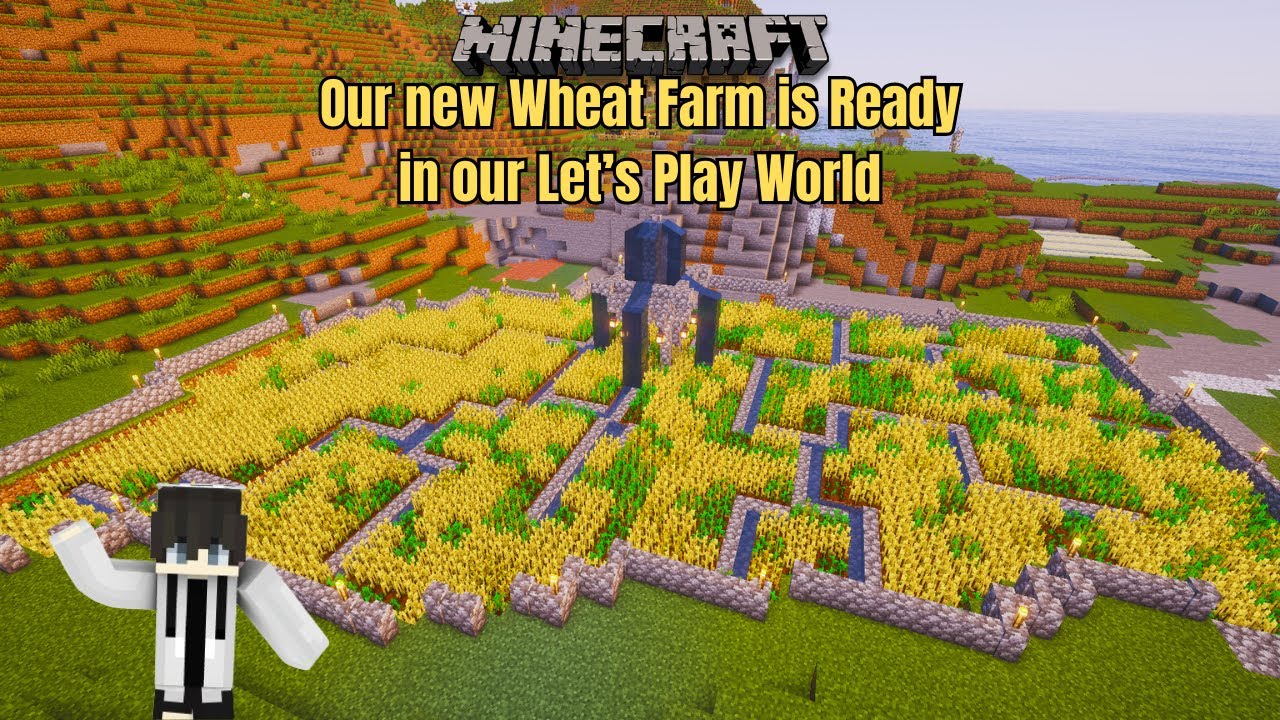 Our Wheat Farm Is Completed In Minecraft - YouTube