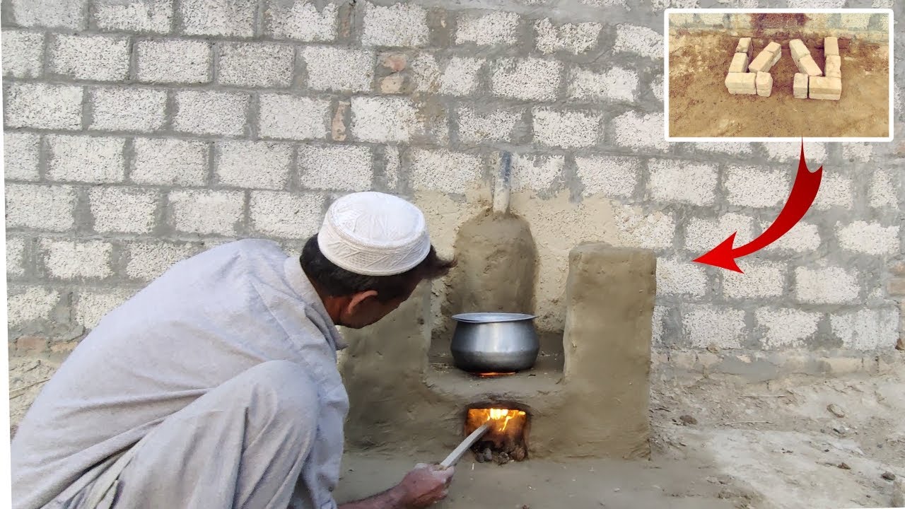 Easy Mud Stove Making At Home | Clay Stove Construction | Primitive ...