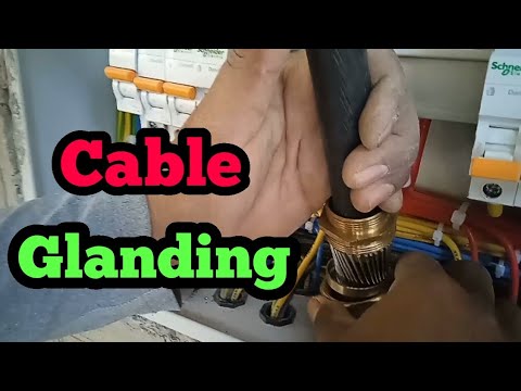 cable glanding| cable गलेंड कैसे करे। how to cable gland - YouTube