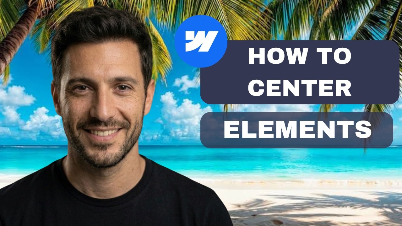 How to center elements in Webflow Web Design Basics (full guide) - YouTube