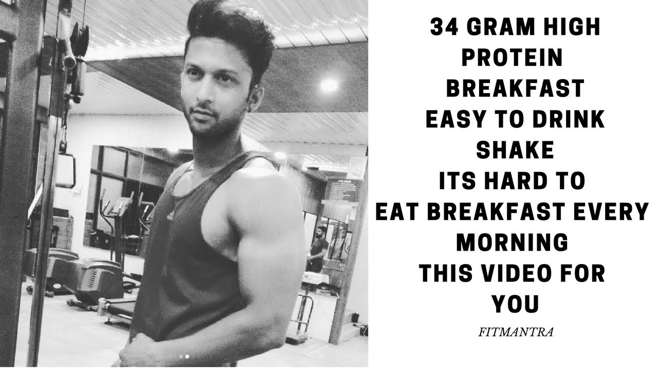 High Protein Breakfast Shake Cheap and Easy To Make | 34+ grams protein ...