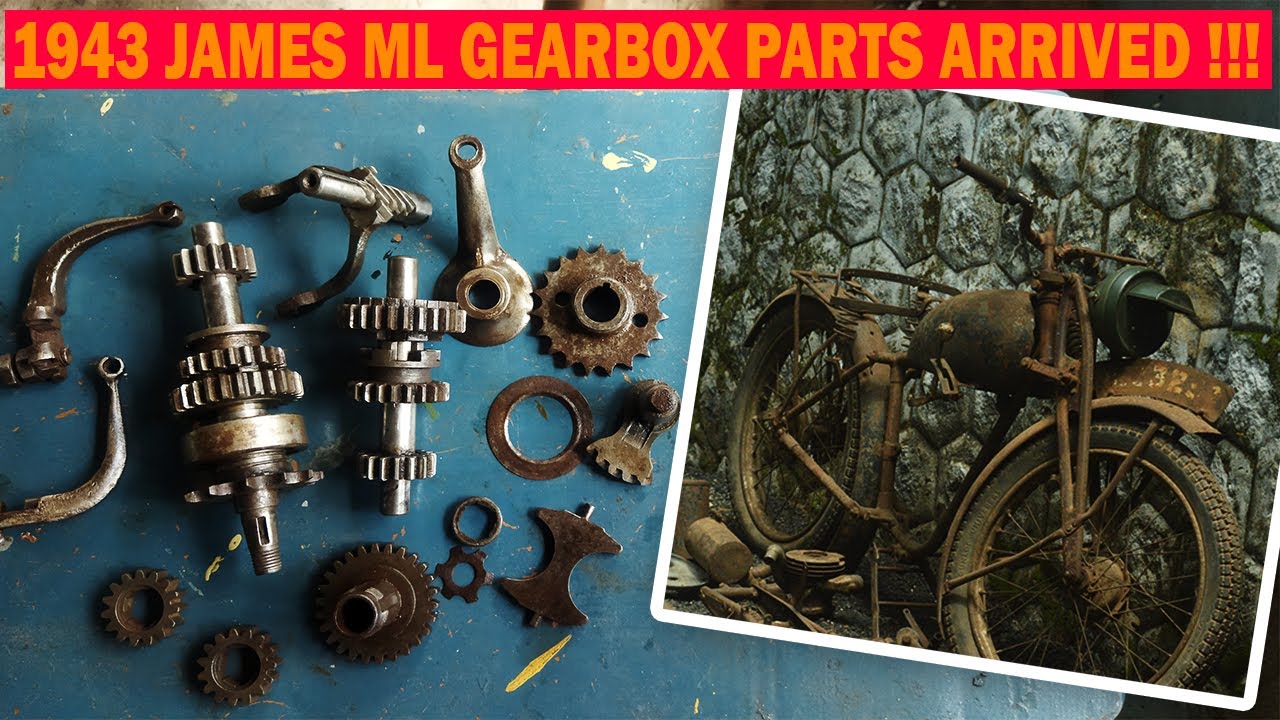1943 WW2 JAMES ML 125 MOTORCYCLE GEAR BOX MISING PARTS ARRIVED SOOOO ...