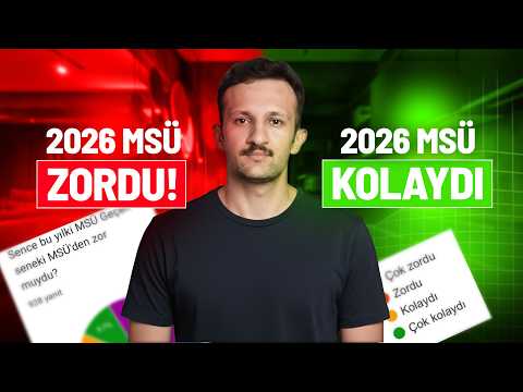 VERİLERLE MSÜ ANALİZİ: Yığılma Aralığı, En Zor Ders, TYT İçin Ne Demek Bu Sonuçlar? #yks #msu