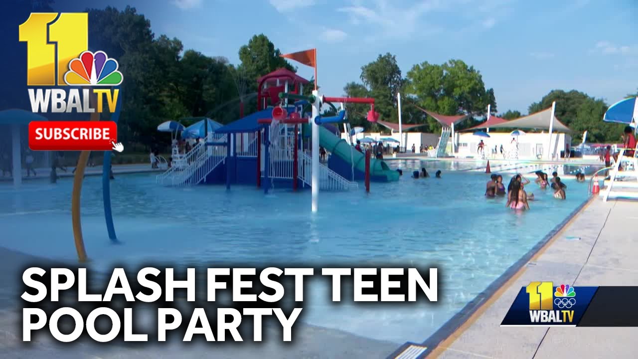 First Splash Fest Teen Pool Party of summer held Friday - YouTube