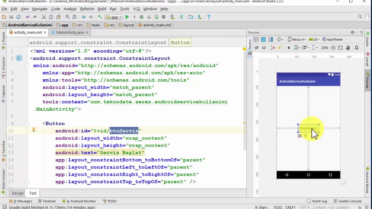 Android Servis Kullanımı - YouTube