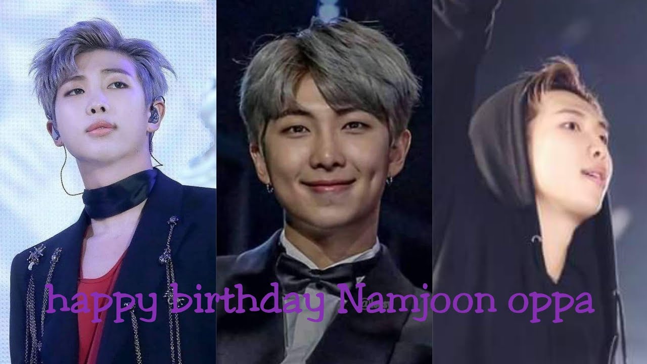 Happy Birthday Namjoon oppa 🤩||Ada karupu kanna vada🖤||rm oppa whatsapp status in - YouTube