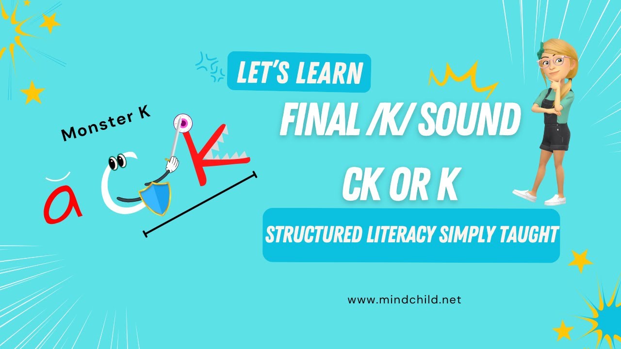 CK vs K Explained! The Final /k/ Sound Spelling Rule (Phonics Made Easy ...