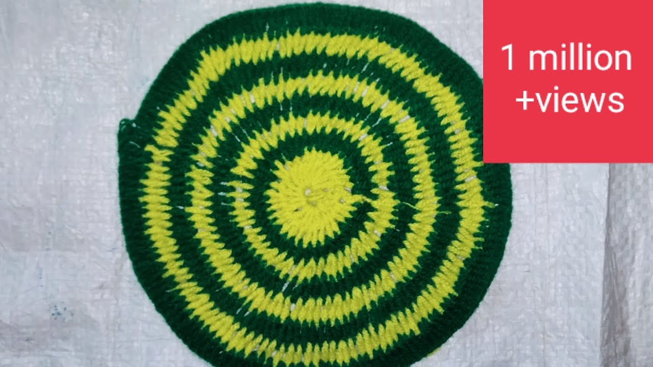 #beautiful Thalposh woolen design 👌#Rumal crosia design#very easy ...