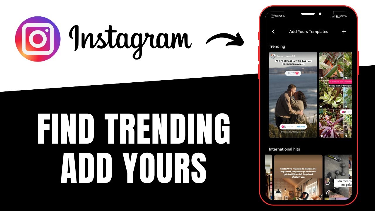 How to Find Trending Add Yours Templates on Instagram - YouTube