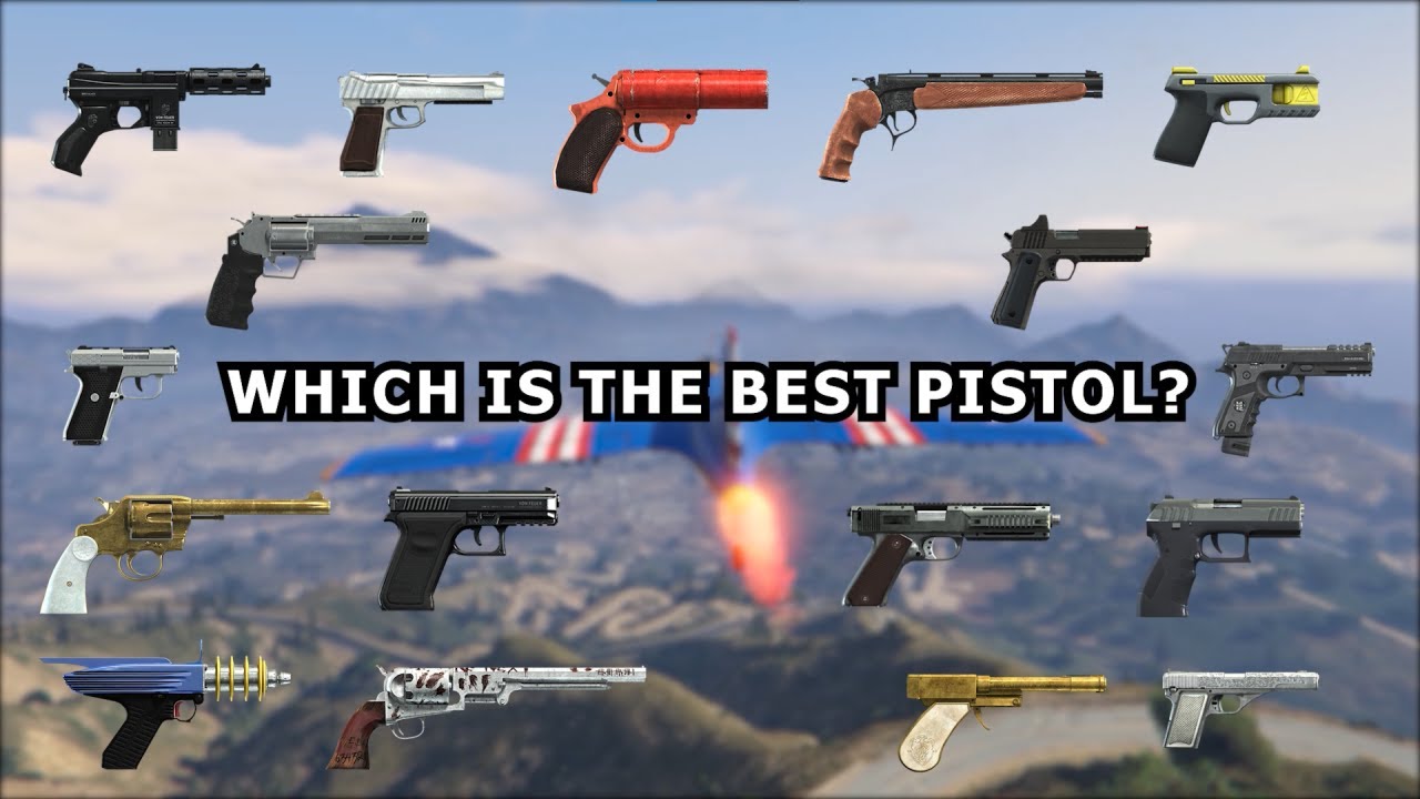 GTA V Online // All Pistols In The Game // (Perico, Flare, Navy, Double ...