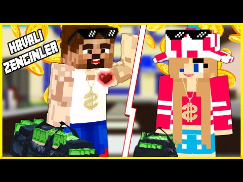 HAVALI ARDA VE AYÇA ZENGİN MAFYA OLDU 😱 Minecraft Zengin Fakir Hayatı