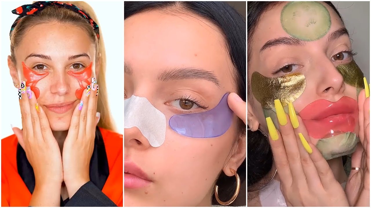 [ Tiktok ] Skincare Routine With Mask Eyes, Lip Mask - Skincare Tiktok ...