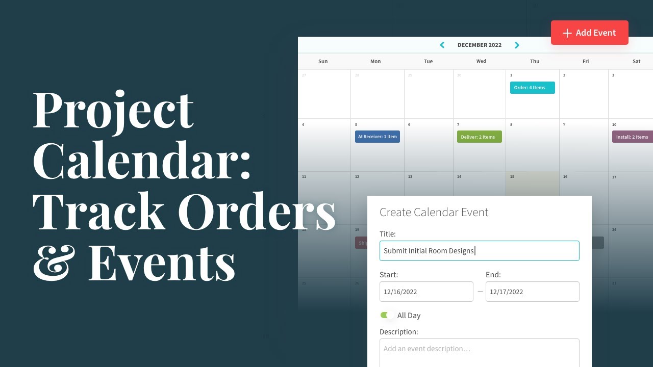 Using the Project Calendar Effectively | DesignFiles