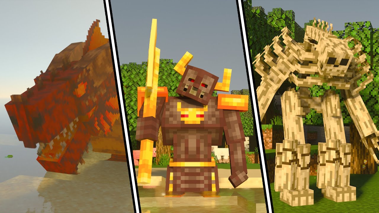FANTASY CREATURES MOD FOR MINECRAFT PE AND BEDROCK - YouTube
