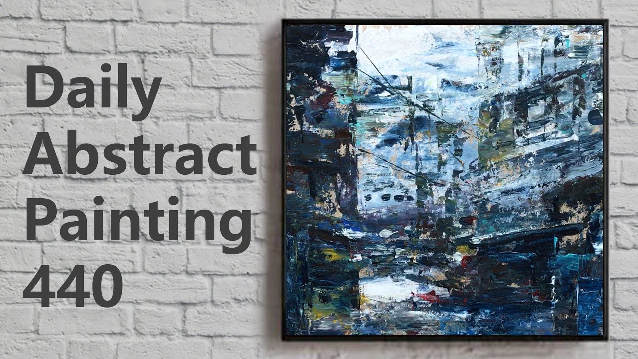 Abstract Painting | Acrylic | Street Scene| Daily painting 440 - YouTube
