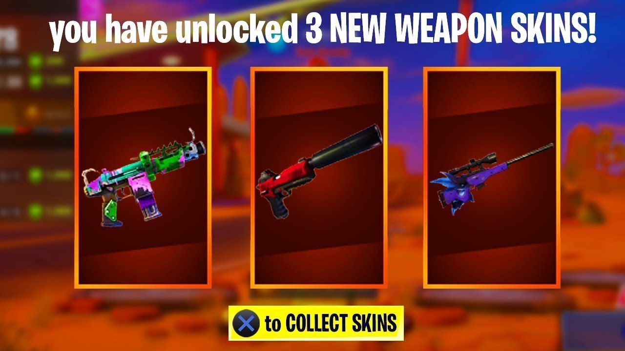 Fortnite how to get custom weapon skins AWSOME - YouTube