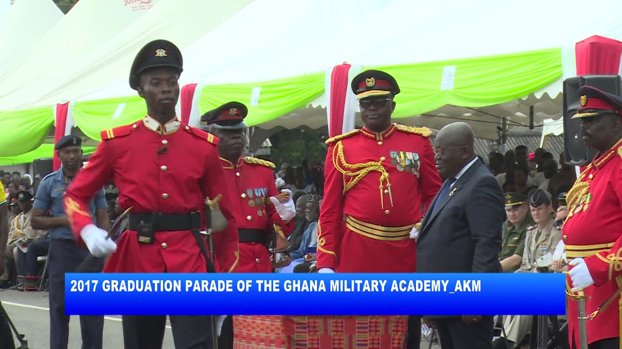 2017 GRADUATION PARADE OF THE GHANA MILITARY ACADEMY_AKM - YouTube