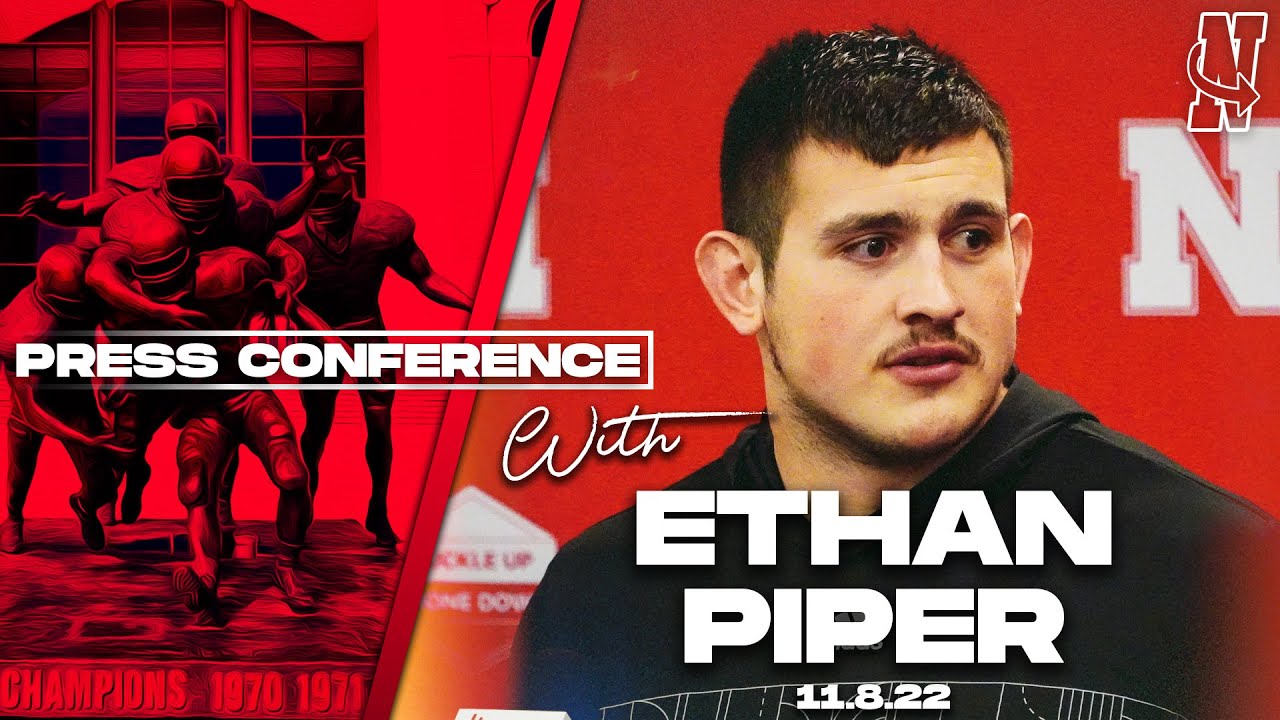 Nebraska Football: Ethan Piper talks offensive line improvement - YouTube