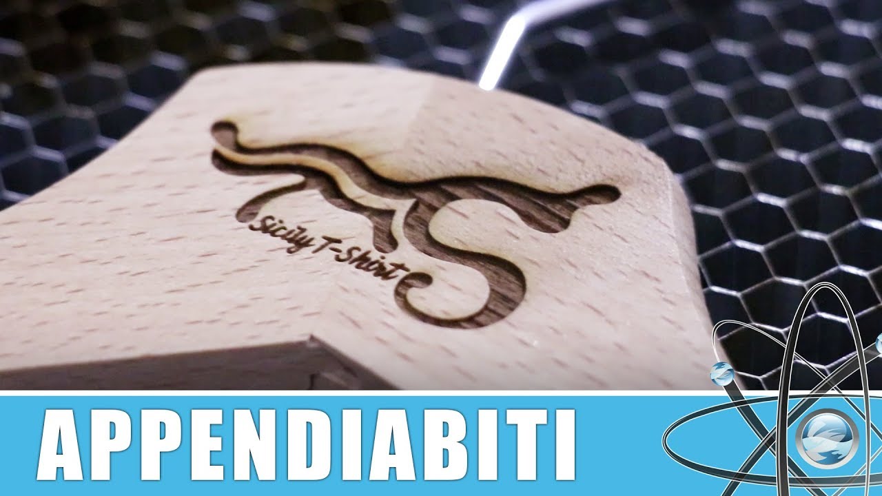 Laser Engraving - Incisione di un logo su appendiabiti - YouTube