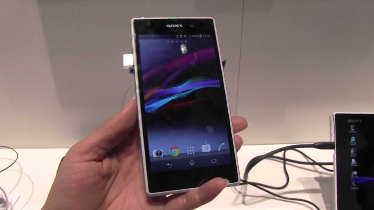 Sony Xperia Z1 5" Waterproof Smartphone Hands On - YouTube