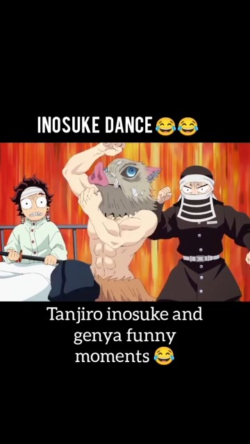 Inosuke dance😂 | Inosuke funny moments 😂#demonslayer #shorts - YouTube