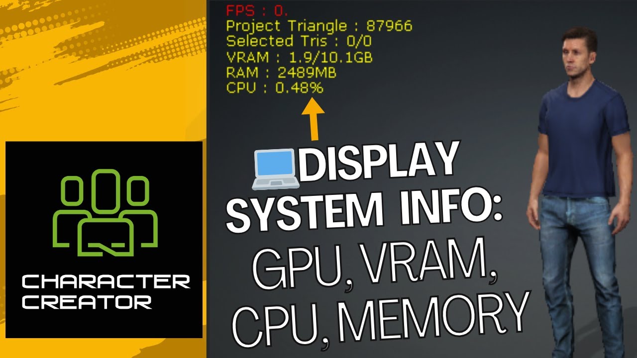 Character Creator: view system info (CPU, RAM, GPU VRAM) - YouTube