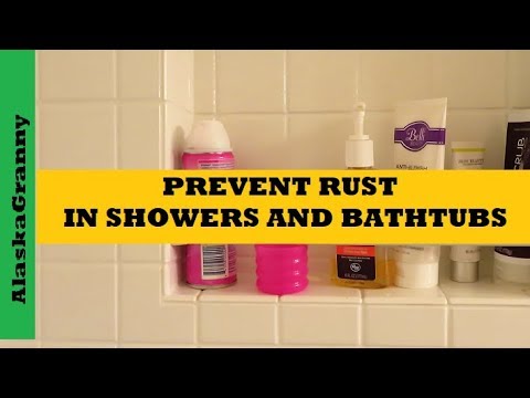 Prevent Rust in Shower or Bath Easy DIY Solution - YouTube