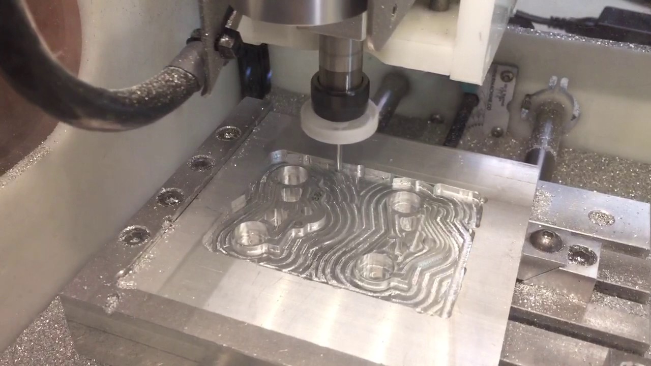Othermill Pro cutting aluminum 4 - YouTube