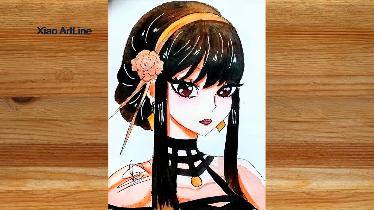 how to draw Yor forger- spy x family | Easy Drawing Steps/Cute Easy ...