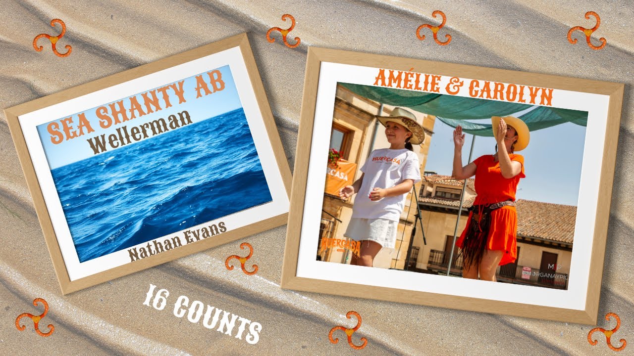 Cómo bailar Country line Dance, SEA SHANTY AB, baile fácil, Wellerman ...