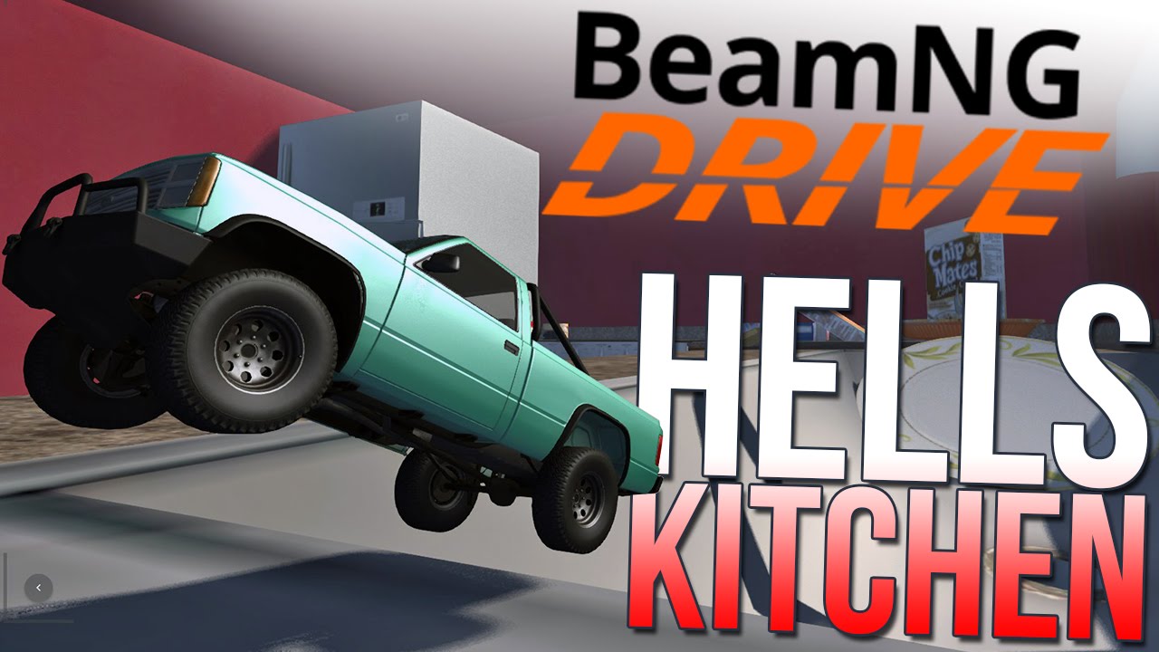 Beamng.Drive Gameplay - The Kitchen Map - BeamNG Modding - YouTube