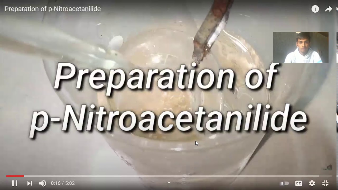 Synthesis of P-nitroacetanilide from acetanilide - YouTube