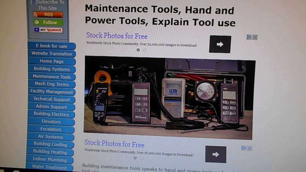 Maintenance Tools, Hand and Power Tools, Explain tool use - YouTube
