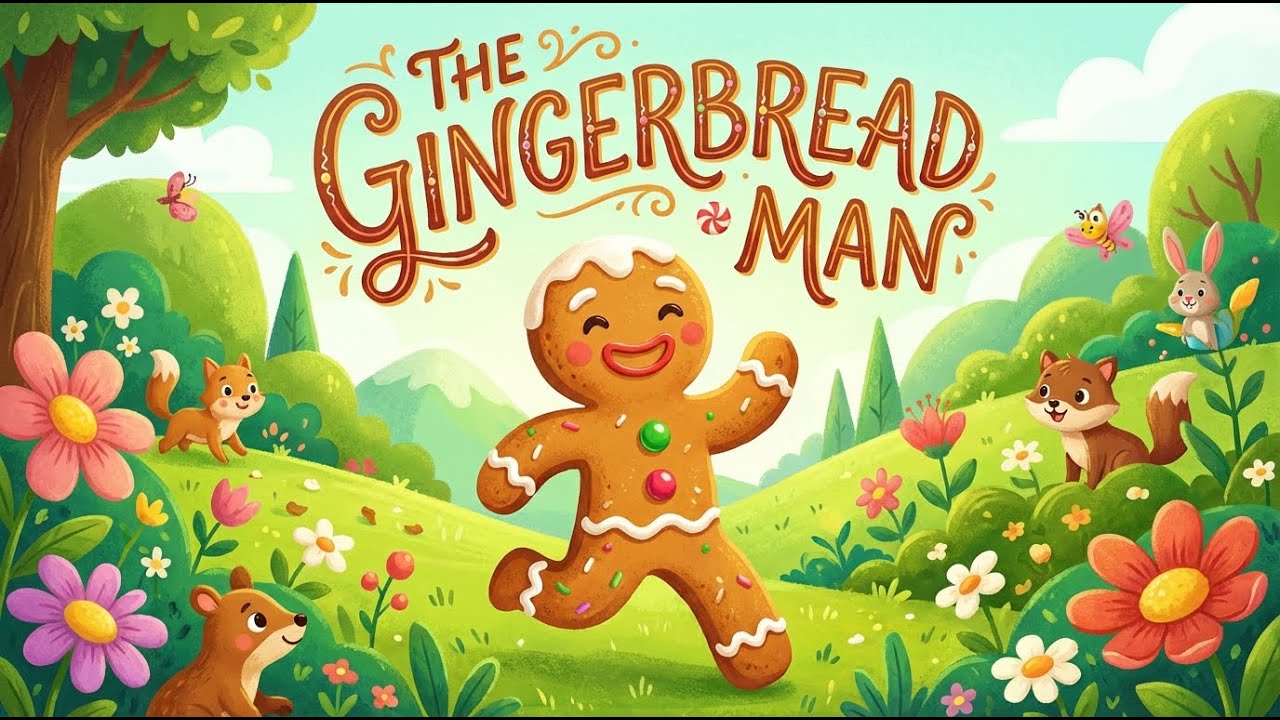 The Gingerbread Man Story | Fun Animated Moral Story | cartoon Story ...
