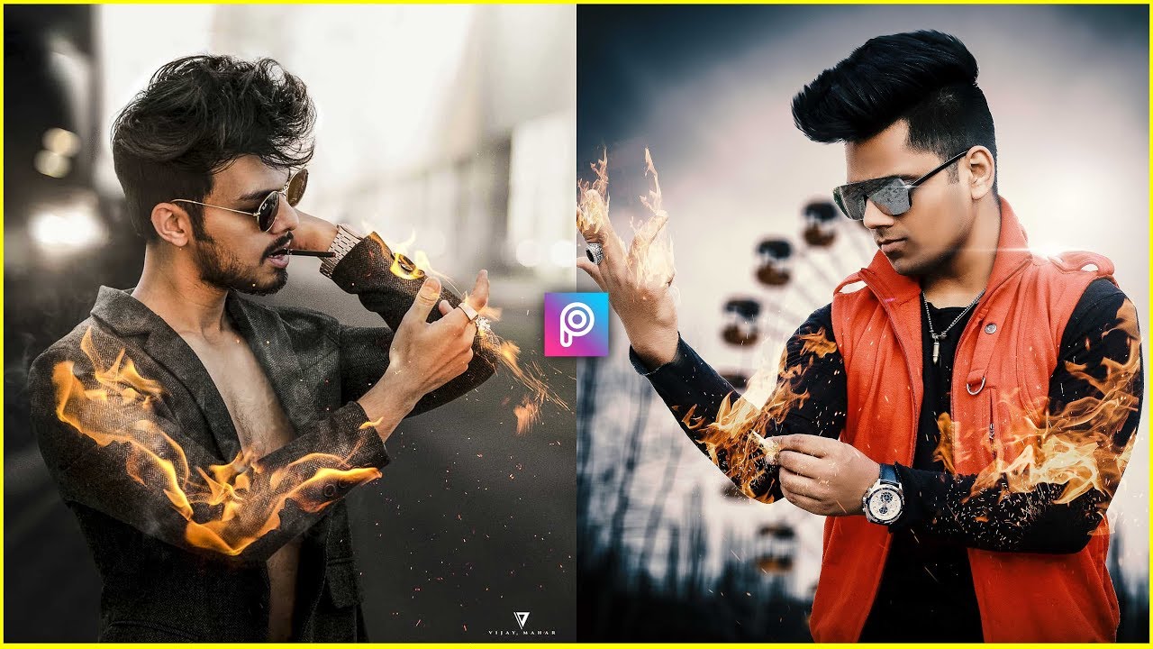 FIRE HAND- PicsArt Fire Photo Editing Tutorial like Vijay Mahar Photo ...