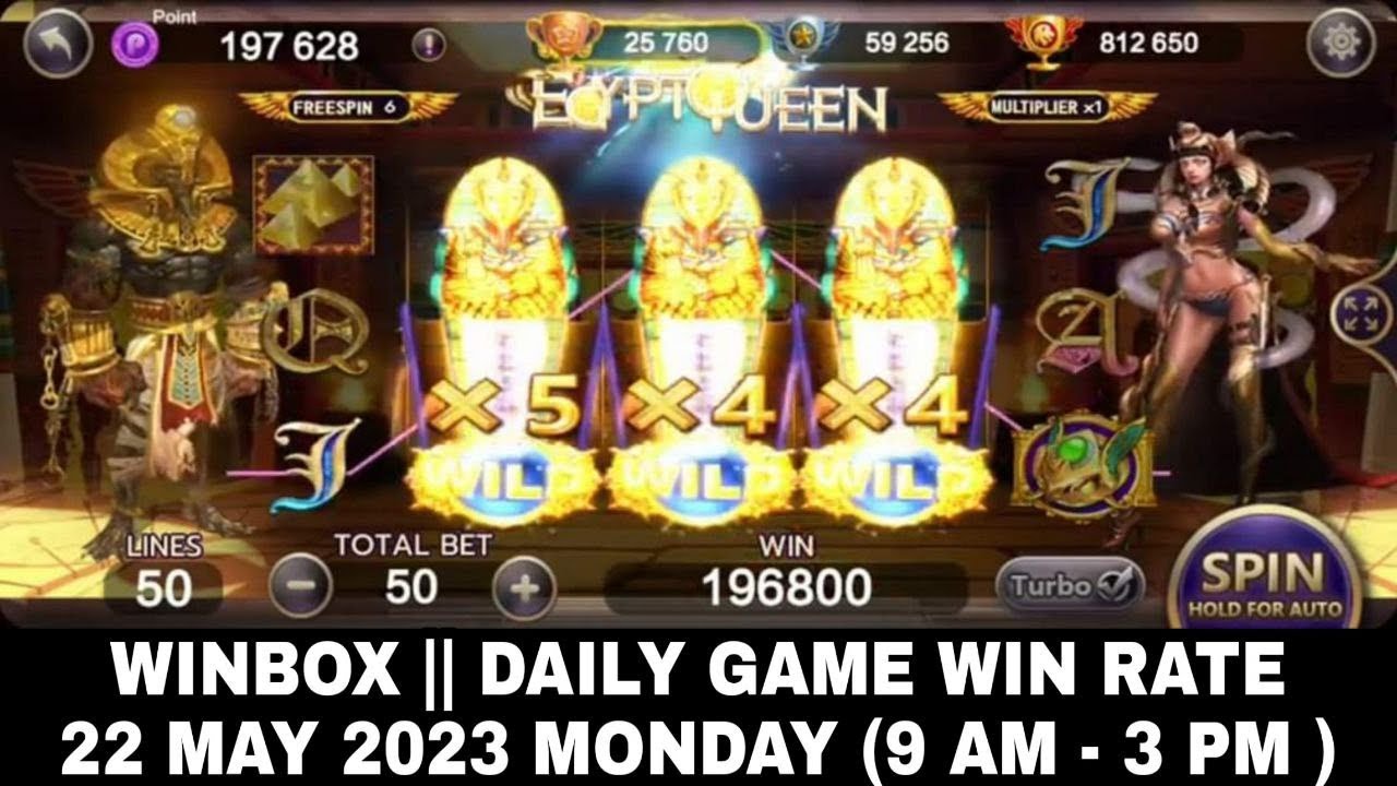 WinBox || Daily game win rate 22 May 2023 (9AM-3PM) Monday - YouTube
