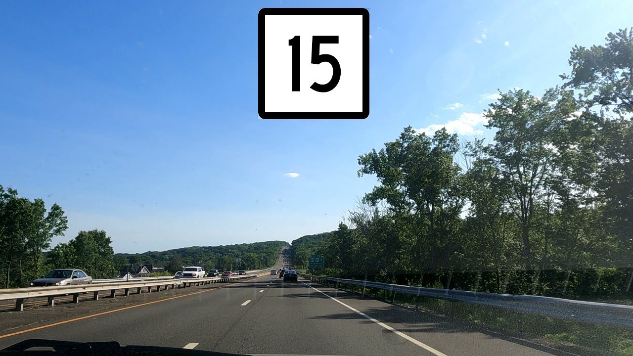 ⁴ᴷ⁶⁰ Driving Wilbur Cross Parkway (Connecticut Route 15) from North ...