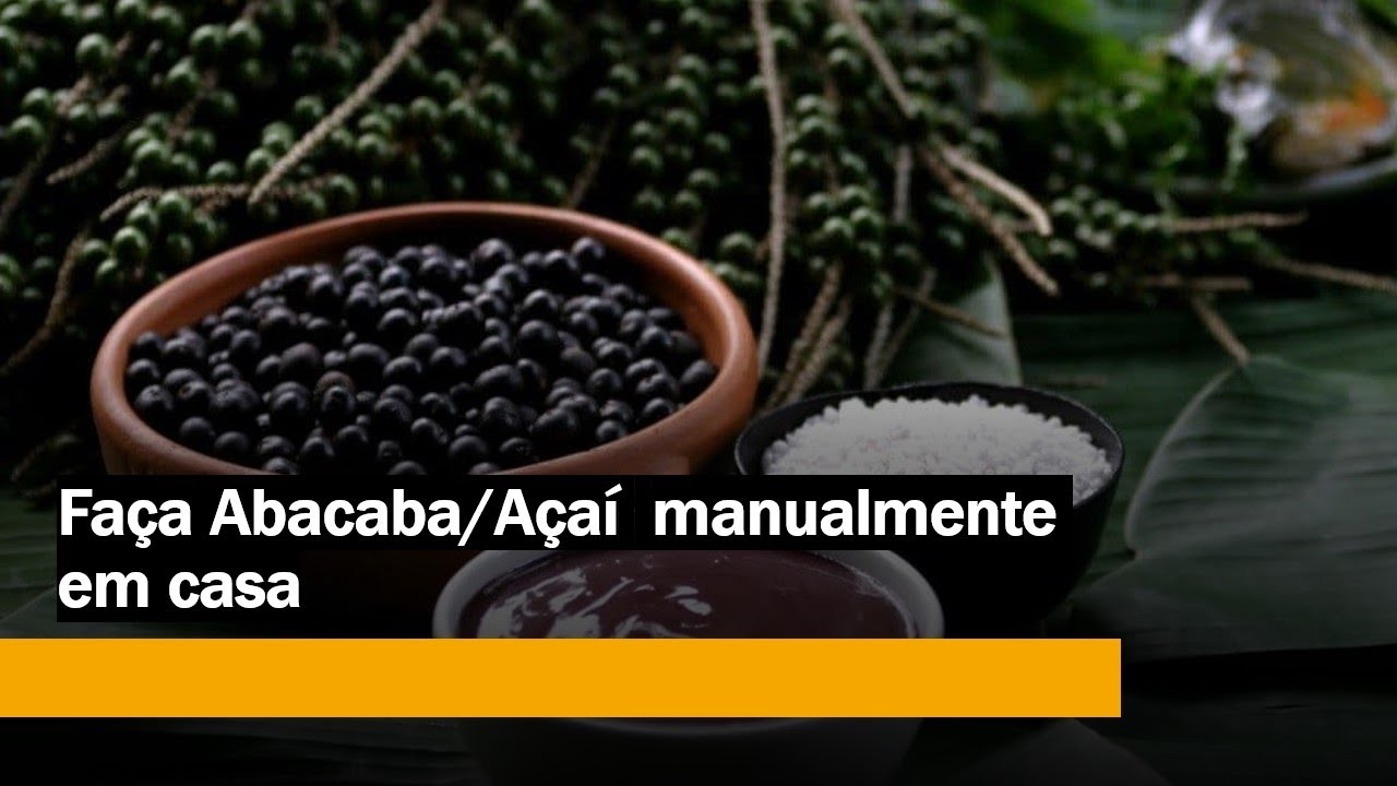 COMO FAZER VINHO DE ABACABA/AÇAI DE FORMA MANUAL - YouTube