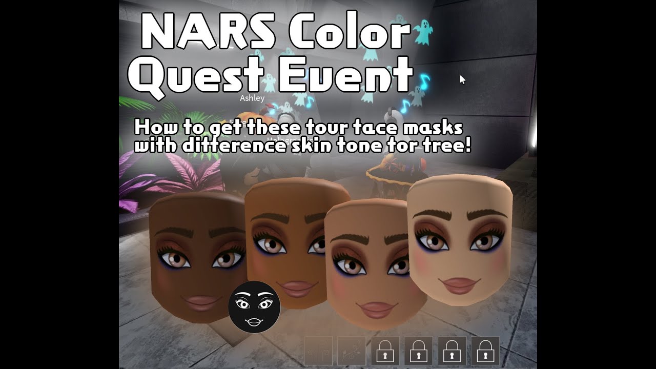ROBLOX FREE ACCESSORIES: How to get 4 NARS Charming Chai Face Masks ...
