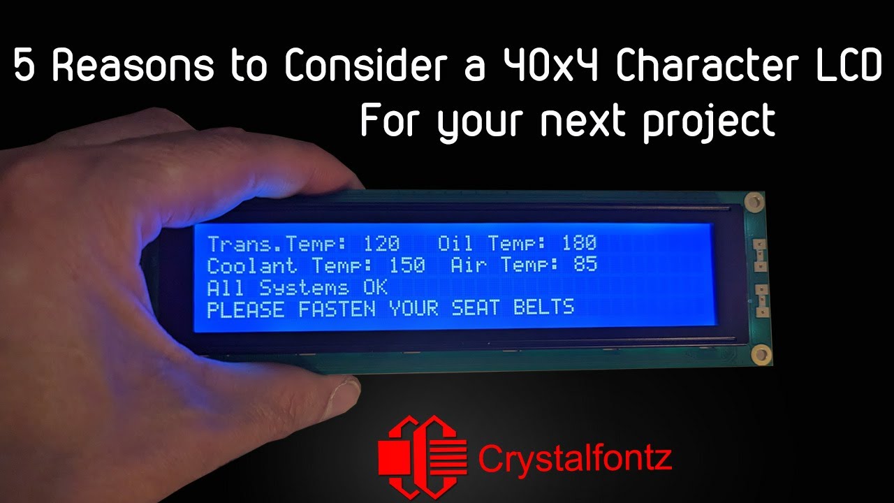 5 Reasons to Consider a 40x4 Character Display! - YouTube