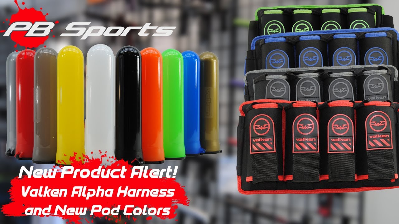 New Valken Pod Packs and Pods! Valken Alpha Harness / Flick Lid Pods ...