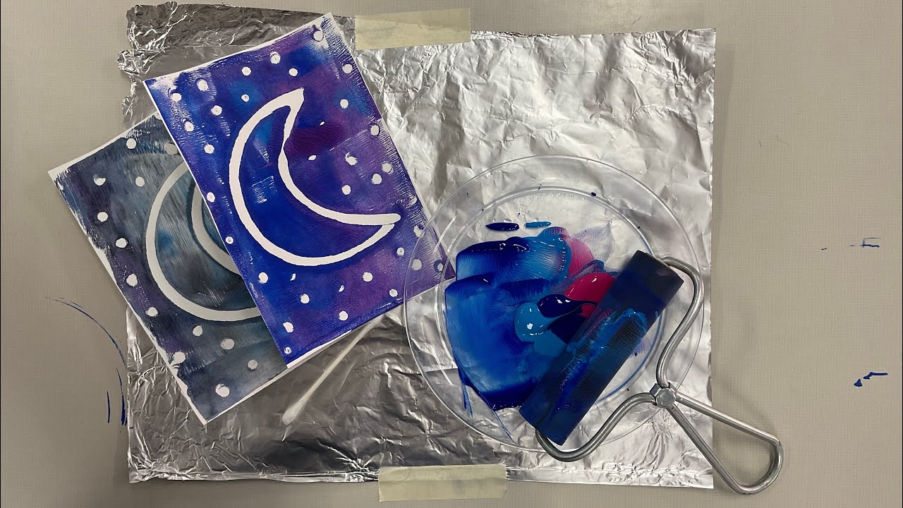 Foil Printmaking (mono print) - YouTube